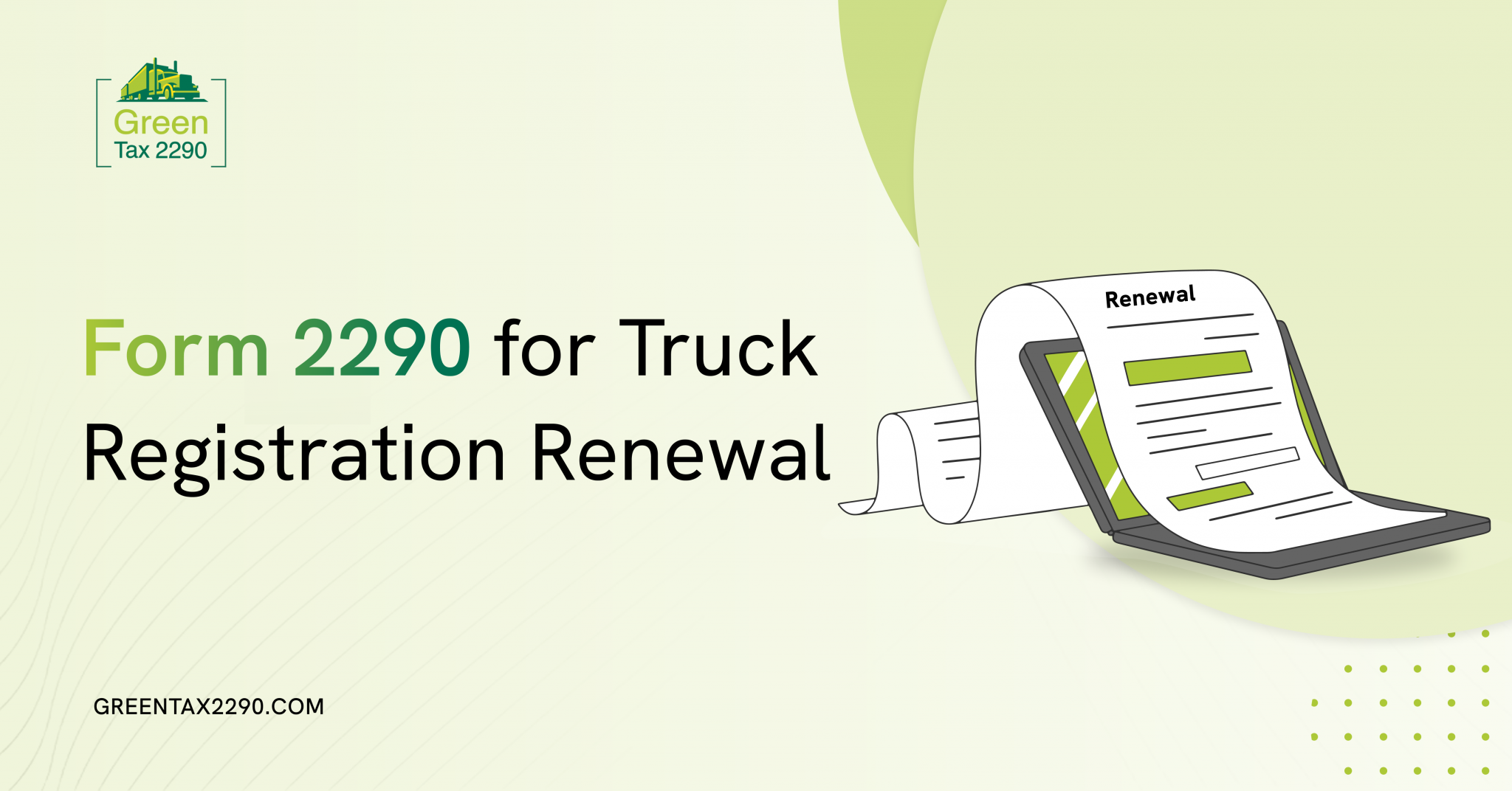 Form 2290 for Truck Registration Renewal (2026): Schedule 1 Guide